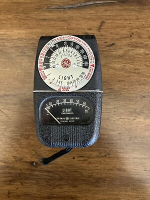 Vintage 1940s General Electric Light Exposure Meter DW-68 USA with Case ...