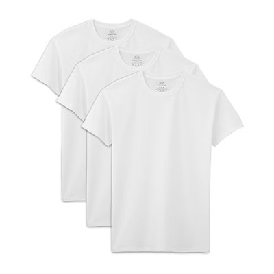 Fruit of the Loom Big & Tall White Crew T- Shirts 3 PK Size 2XB XX Big ...