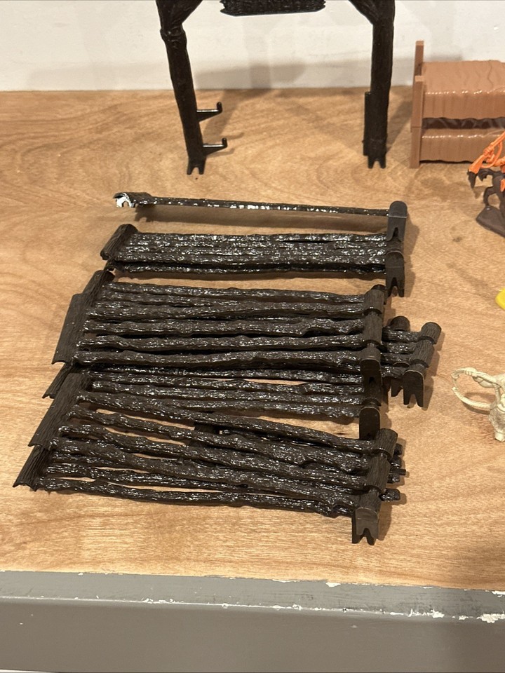 Vintage 1950s Louis Marx Toy Western Ranch Set With Original Box | eBay