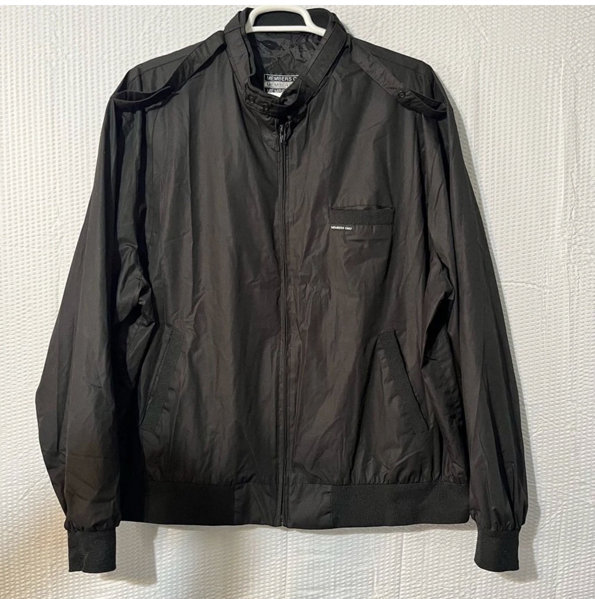Vintage Members Only Black Full Zip Jacket Size 3XT | eBay