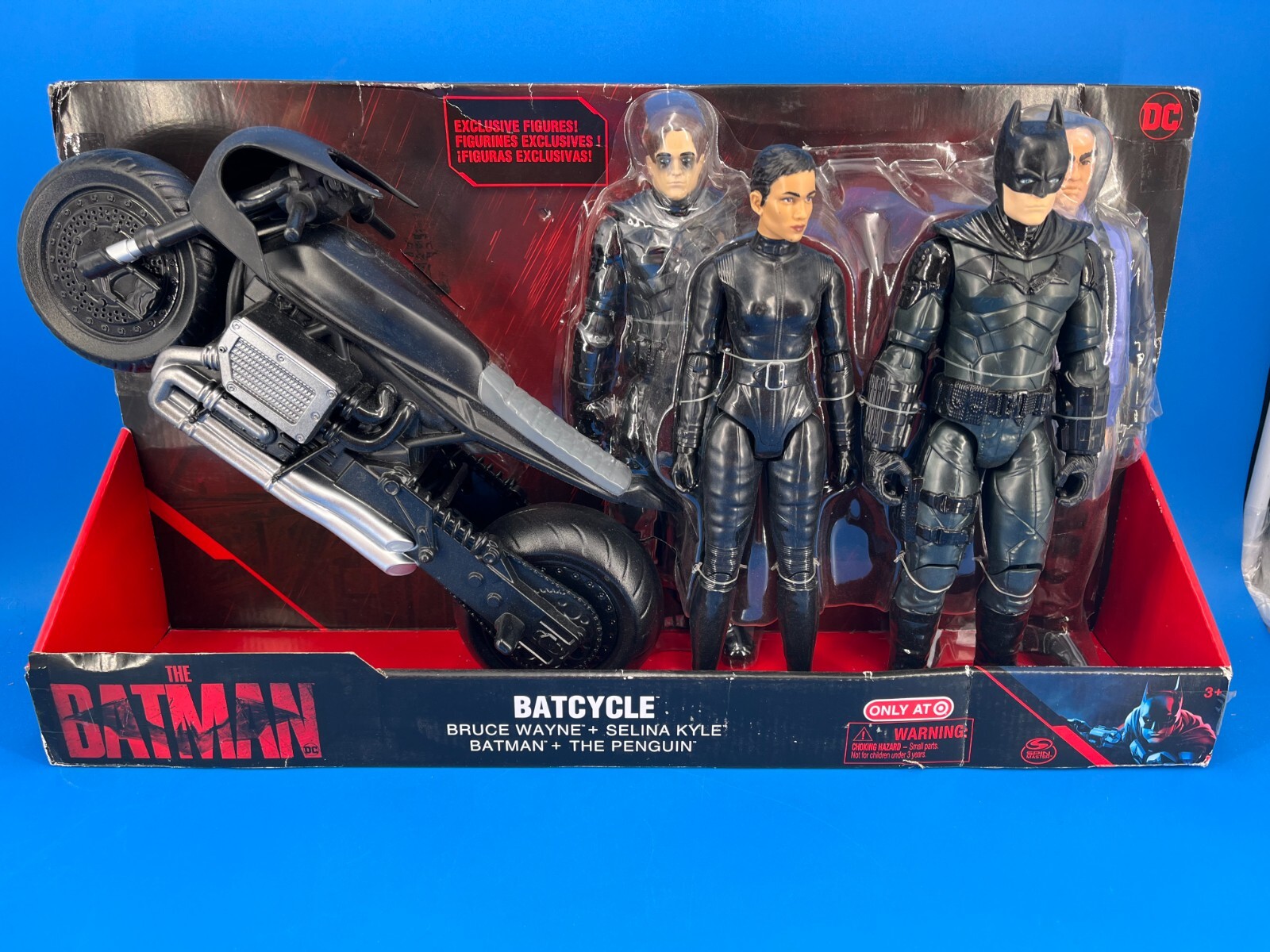The Batman 2022 Target Exclusive Batcycle Set Bruce Wayne, Selina Kyle ...