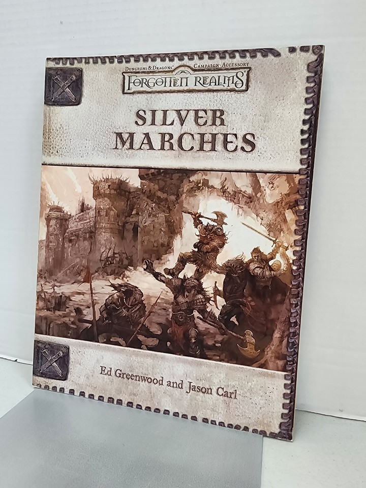D&D 3.0 Forgotten Realms Silver Marches (2002 softcover, no map) wh ...