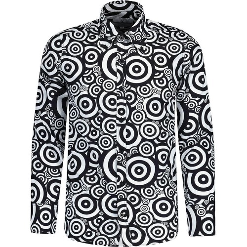 NEW MENS MADCAP RETRO MOD 60s 70s Mod Target PSYCHEDELIC SHIRT Trip Oz ...