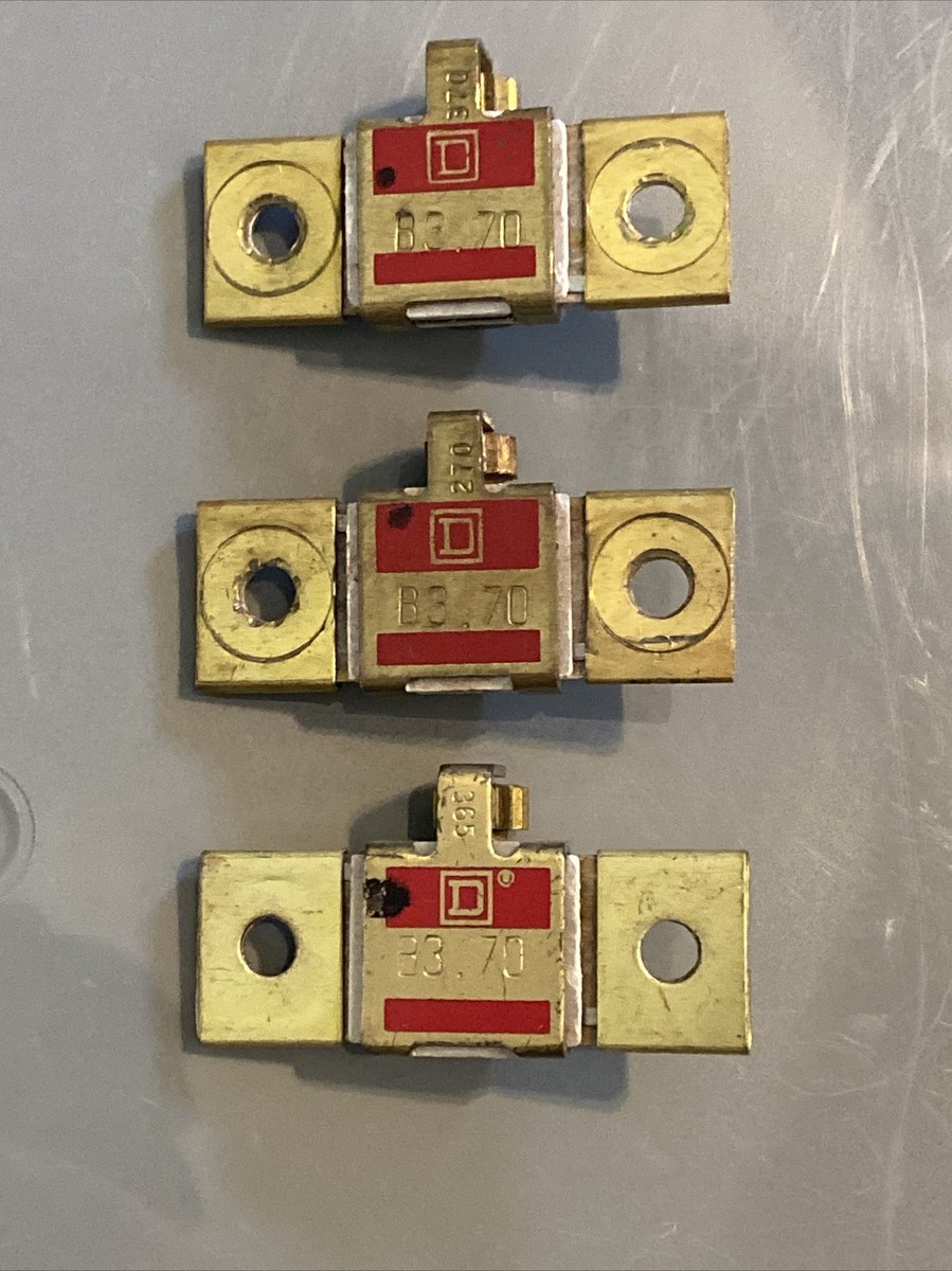 Square D Overload Chart Type B