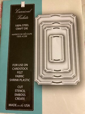 NEW Memory Box Craft Die CARNIVAL TICKETS STYLE 98515 4 DIES INCLUDED ...
