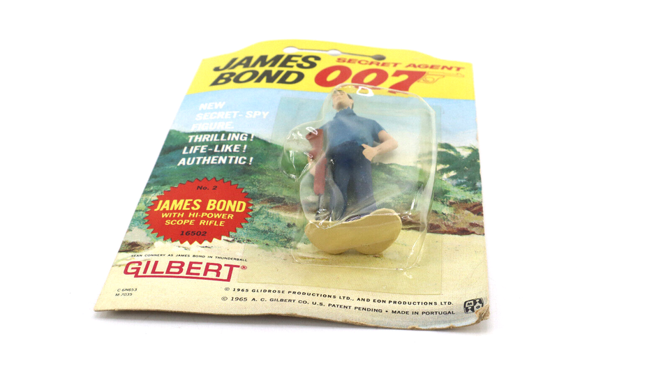 Vtg 1965 James Bond 007 Secret Agent #2 Scope Gilbert Action Figure New ...