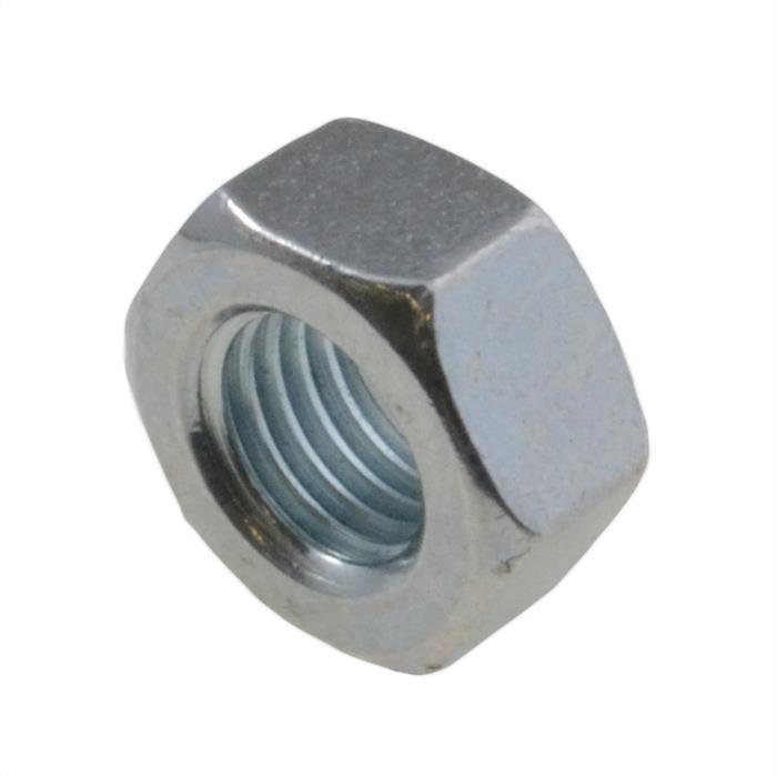 Hex Standard Nut M18 (18mm) x 1.50mm Pitch Metric Fine Class 8 Zinc ...
