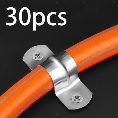 30Pcs Conduit Clamps M5 Heavy Duty Tension Clips Rigid Pipe Strap ...