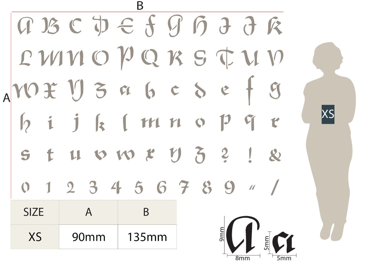 Old English Alphabet A Z