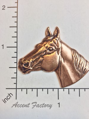 40025 Copper Oxidized Quarter Horse Head Jewelry Finding | eBay