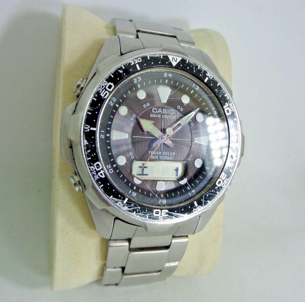 Casio+Wave+Ceptor+Wva-320j+Watch+Tough+Solar+Analog+10+Bar for sale ...