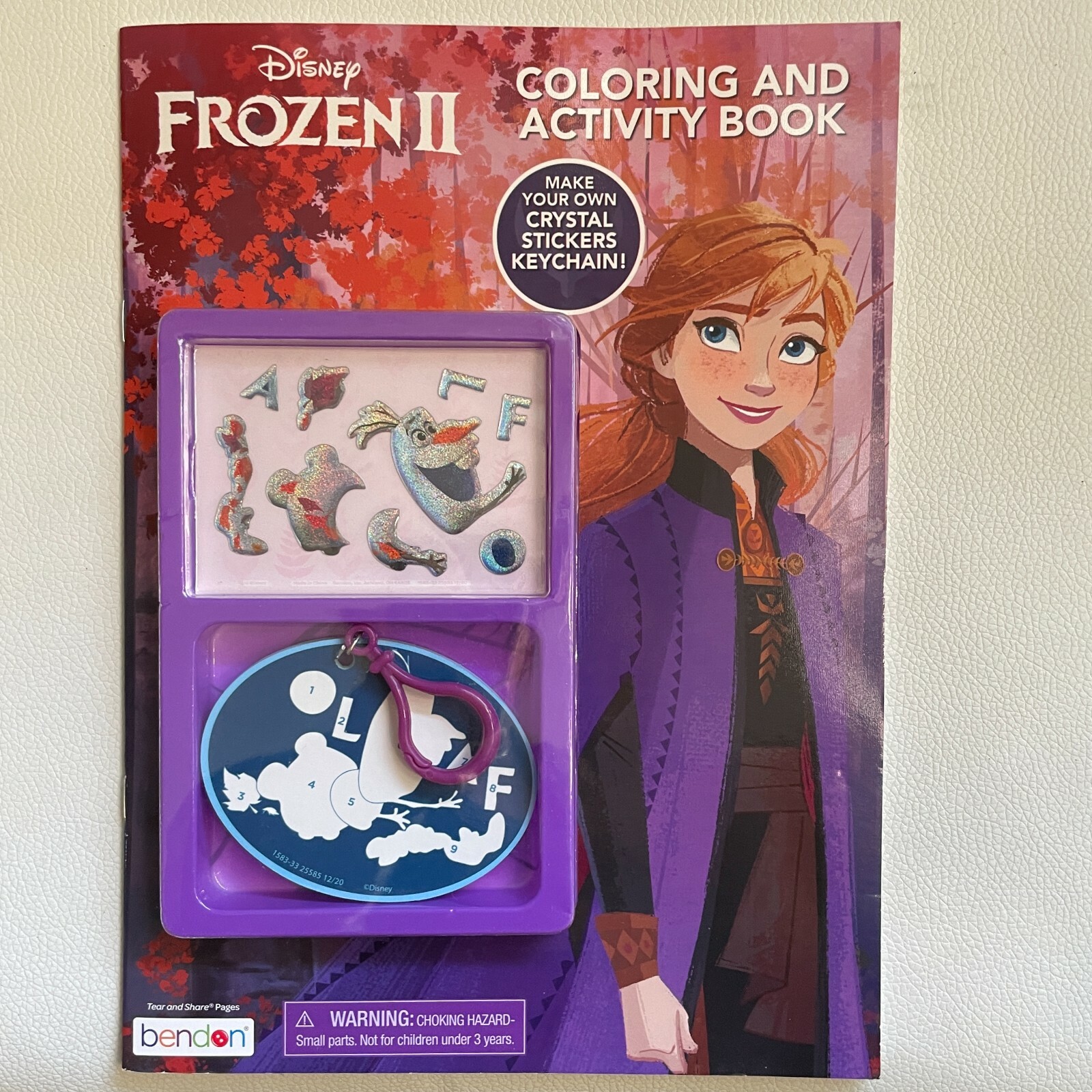 NEW Disney Frozen 2 Jumbo Coloring Activity Book with Keychain Licensed ...