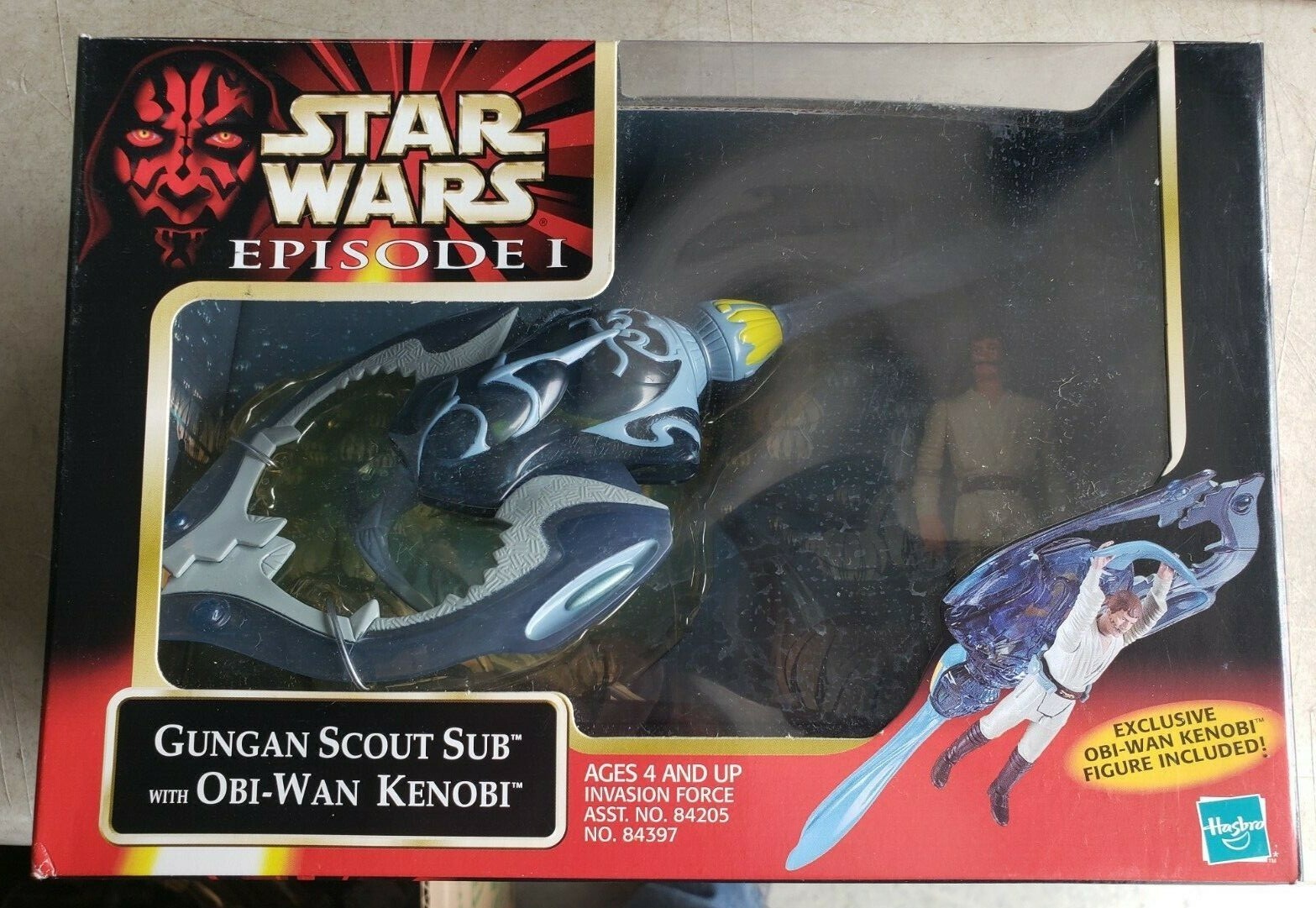Star Wars Gungan Scout Sub with Obi-Wan Kenobi Episone 1 Hasbro Action ...