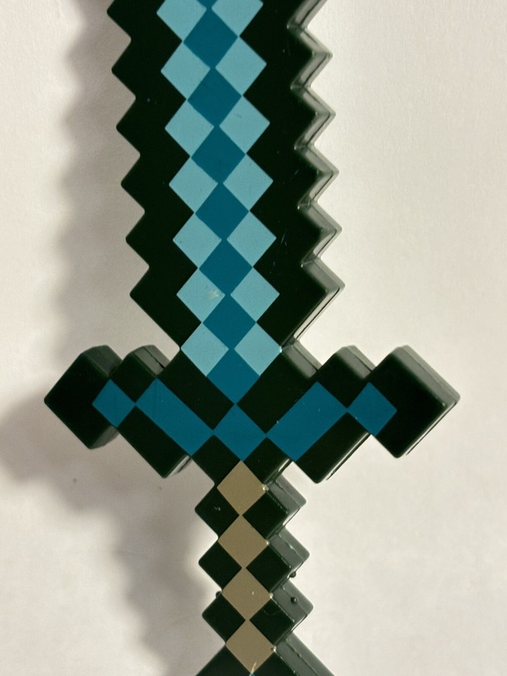 Minecraft Toy mini diamond collectible sword original | eBay