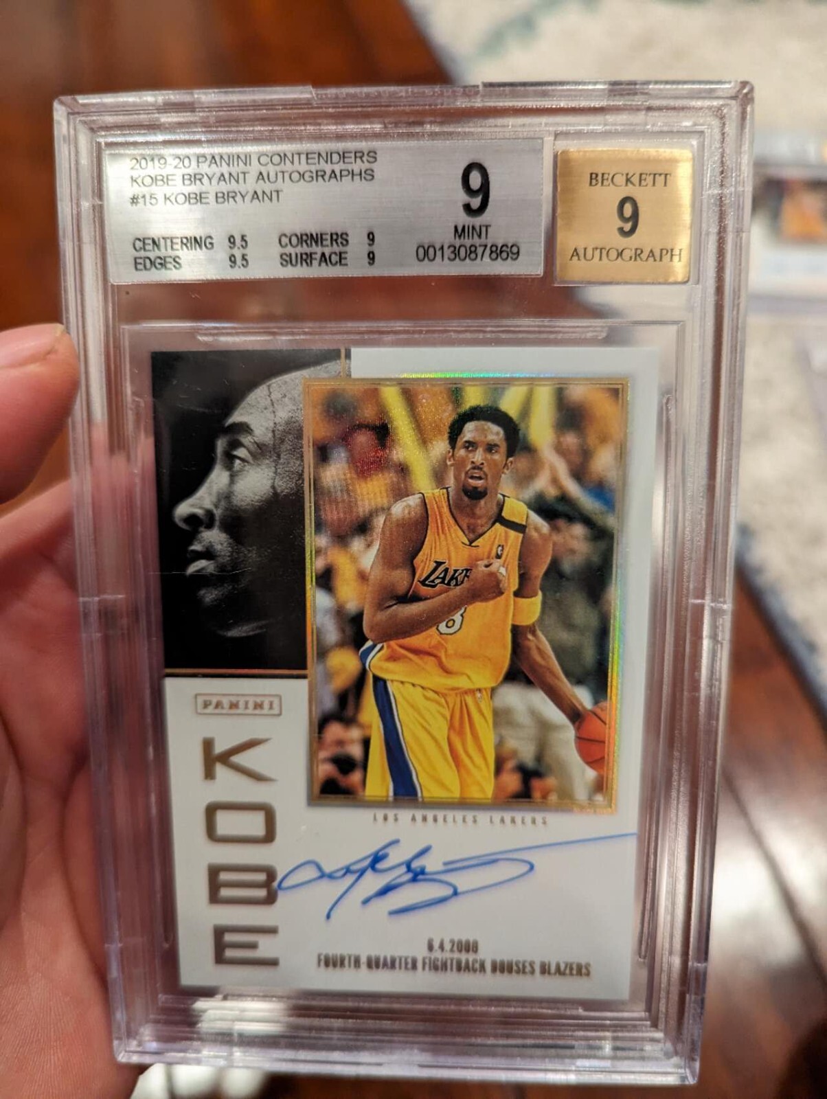 2019-20 Panini Contenders Auto Autographs Kobe Bryant 14 Collection Set ...