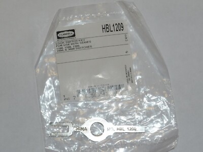 HUBBELL HBL1209 Lock Switch Key For Series 1100, 1200, 1300, 1500 ...