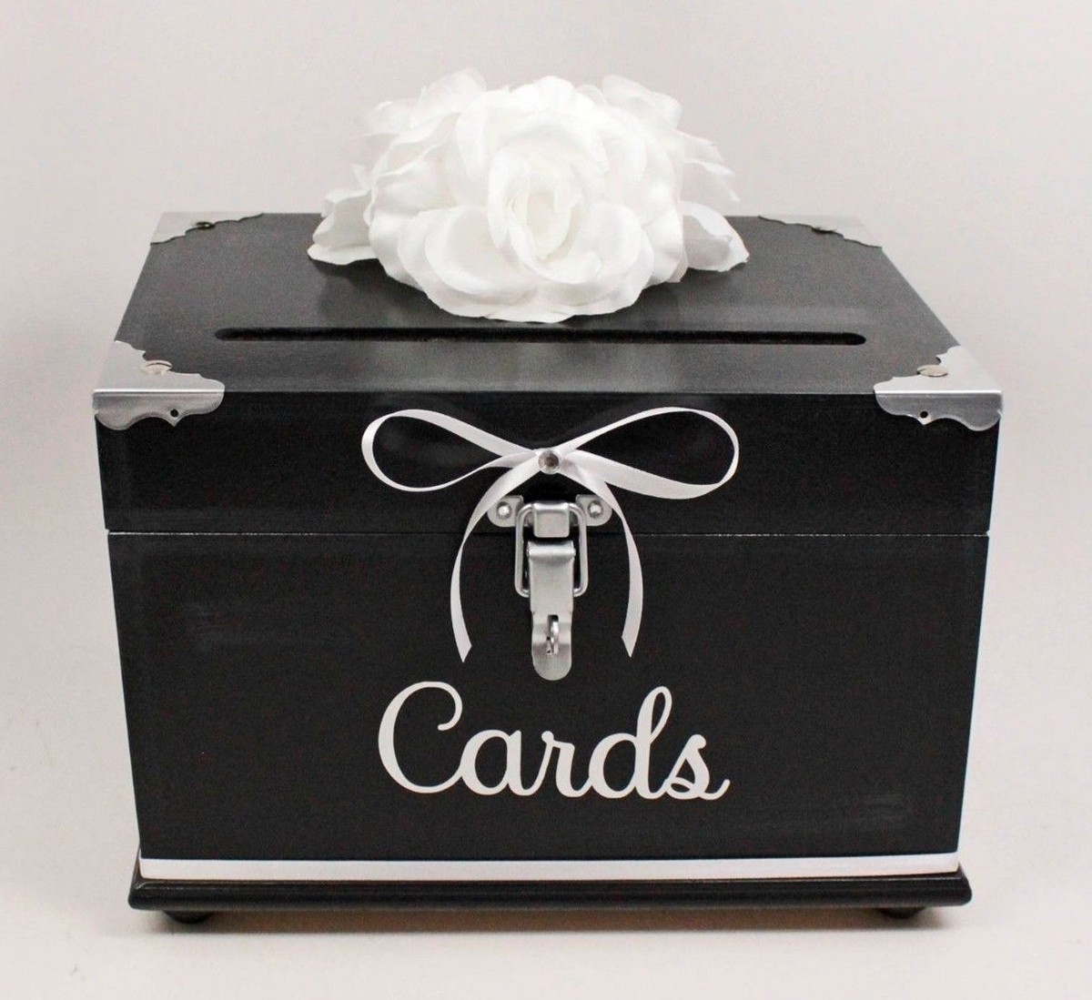 Black Card Box Wedding Coffin Gothic Wedding Card Box Alternative