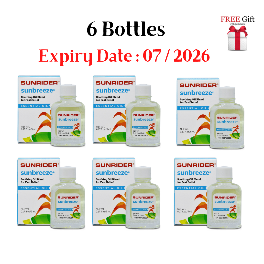 Lot 6 bottles Sunrider Sunbreeze Essential Oil Pain Relief Muscle Ache ...