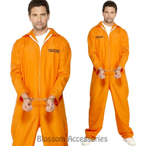 CL960 Escaped Prisoner Convict Mens Jail Guilty Criminal Outlaw Fancy ...