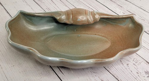 Red Wing Pottery Shell Shaped Dish Vtg #658 Succulent Planter Trinket ...