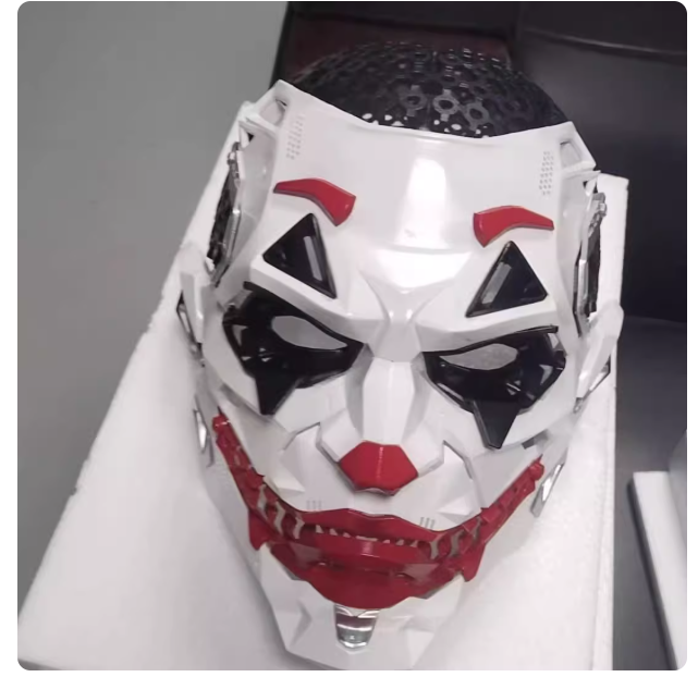 Joker Full Face Masks Cosplay Props w/Dreadlocks Resin Adult Halloween ...