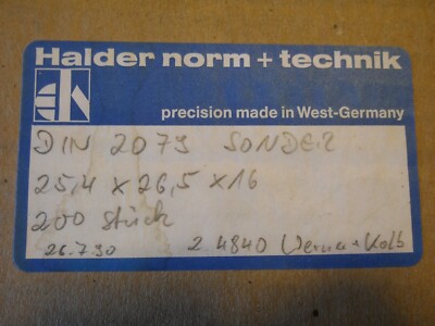 10 x HALDER NORM+TECHNIK MITNEHMERSTEIN SK 50 DIN 2079 -NEU / OVP- | eBay.de
