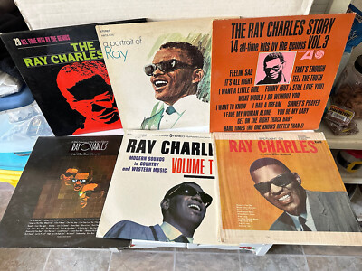 6 Albums Lot All By Ray Charles - Story Modern Sounds Salute Portrait ...