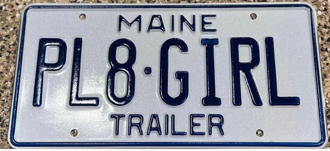 LICENSE PLATE MAINE VANITY PL8- GIRL PLATE COLLECTOR GIRL | eBay