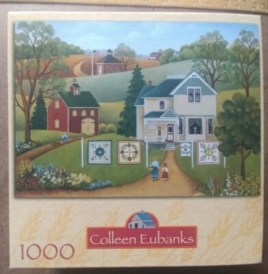 Colleen Eubanks Puzzle Quilter's Delight 1000 Piece Approx. 19" x 27 ...