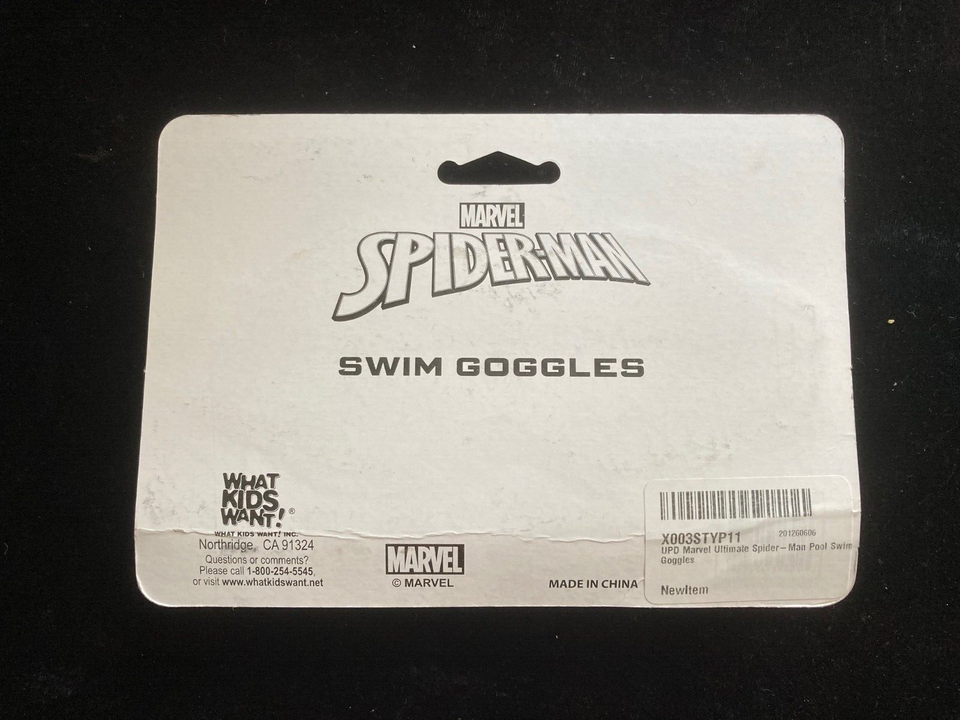 Marvel Spiderman red and blue swimming goggles for kids Age 4+pool ...