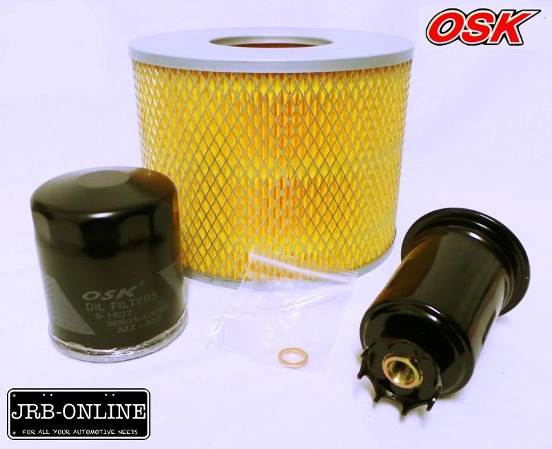 Toyota Landcruiser Prado RZJ95R 2.7L 3RZ-FE Oil Air Fuel Filter Kit 96 ...