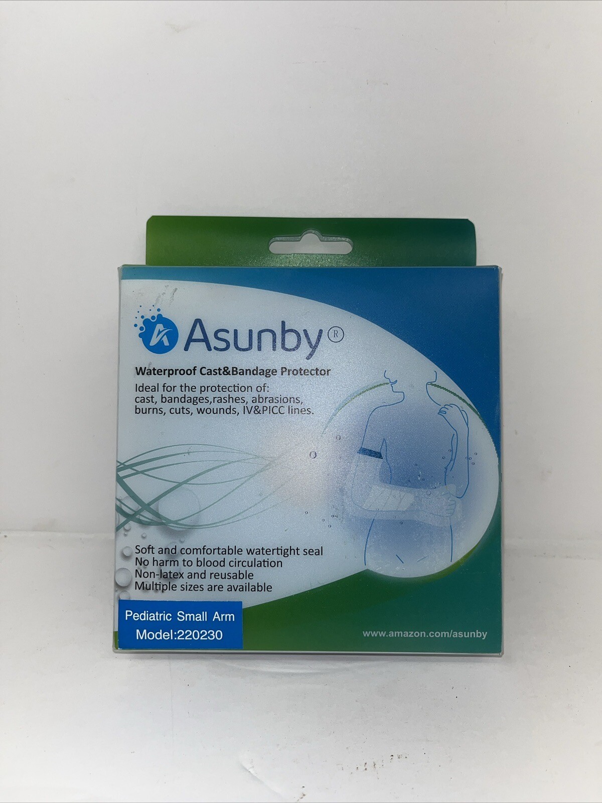Asunby Waterproof Cast & Bandage Protector - Kids / Pediatric Small Arm ...