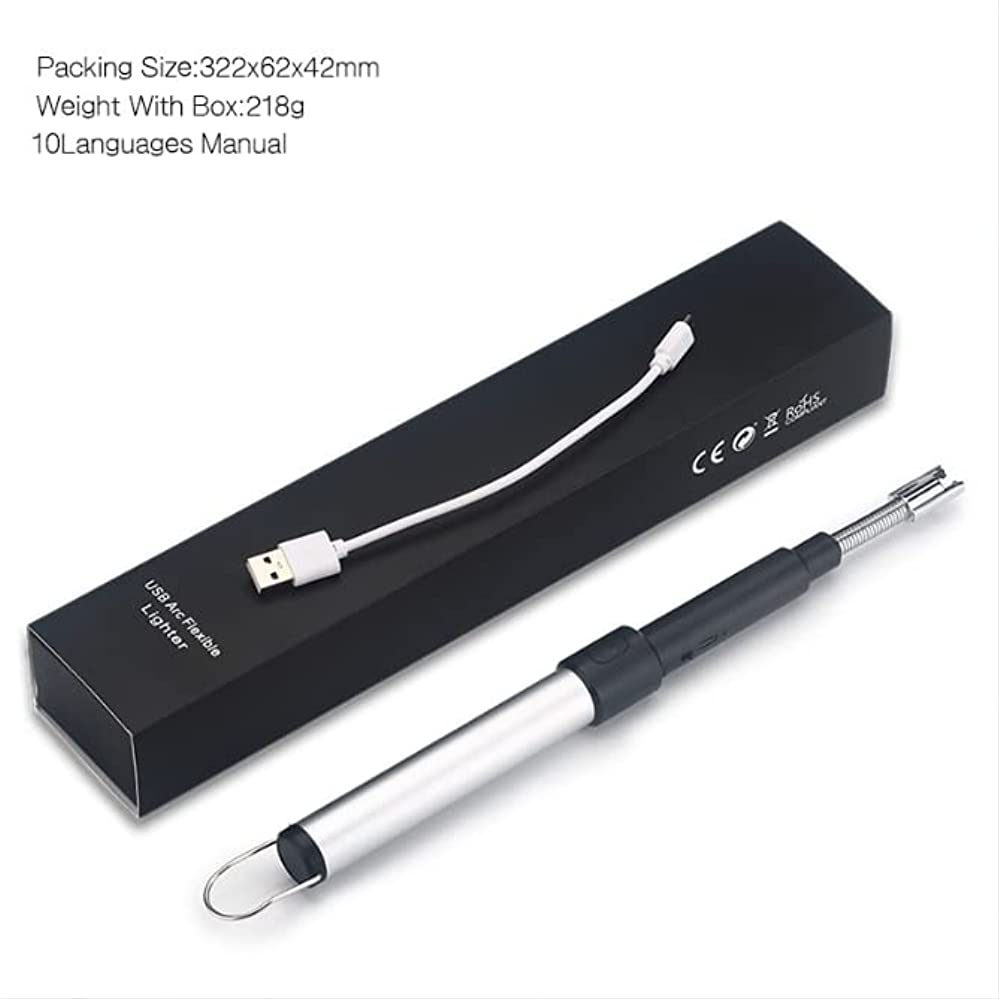Extendable 70cm-Arc Extra Long Lighter,Flameles Fireplace Stove ...