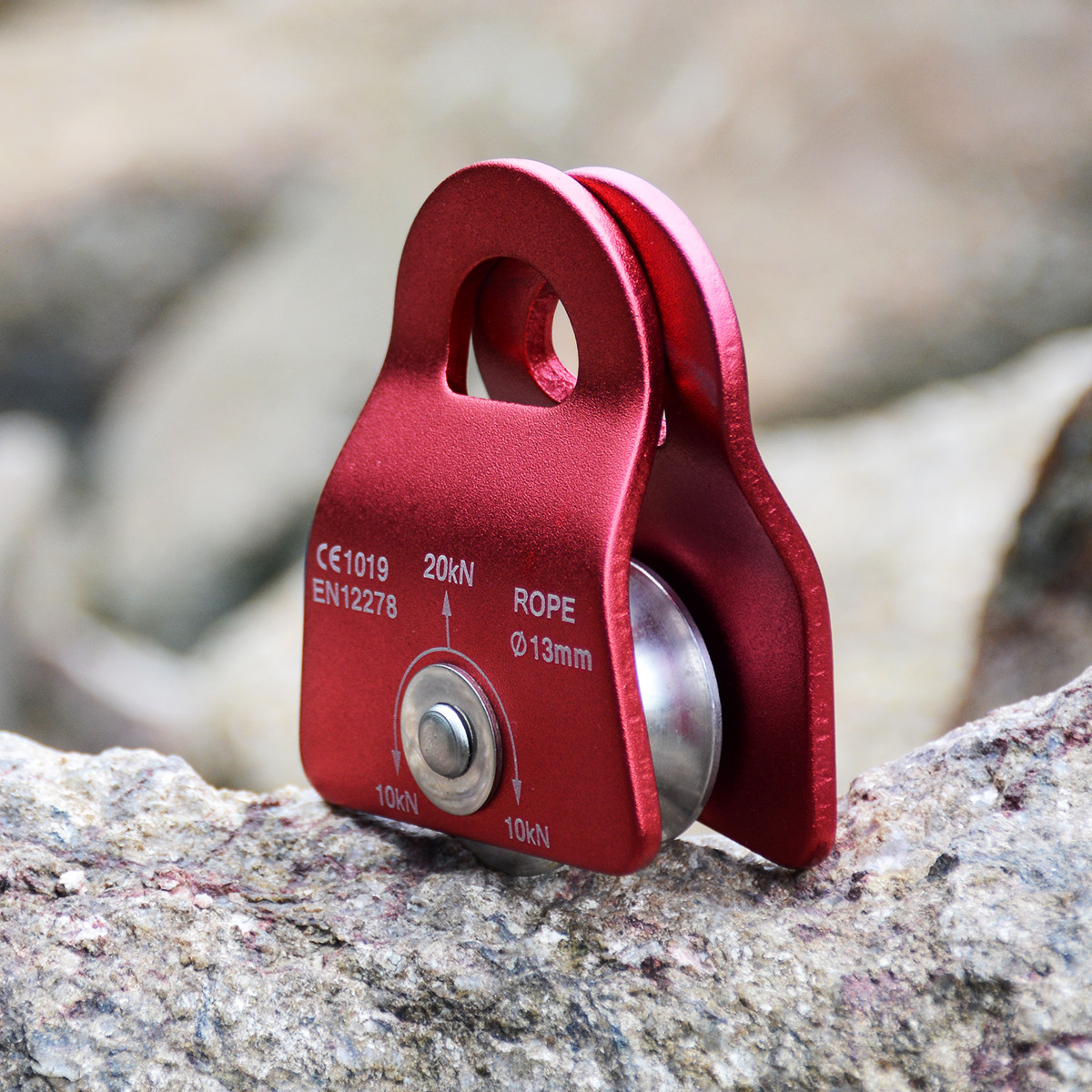 20KN Mobile Swing Single Pulley for Rock Tree Climbing Hauling System ...