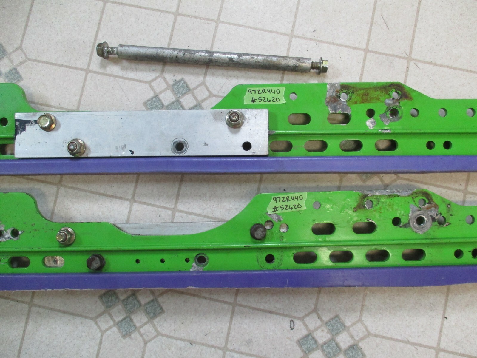 97 Arctic Cat ZR 440 Snowmobile Rear Suspension Slide Rails | eBay