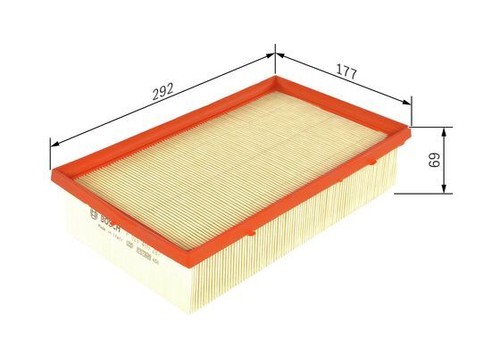 Air Filter F026400287 Bosch 5Q0129620B 5Q0129620D 5QM129620 S0287 ...