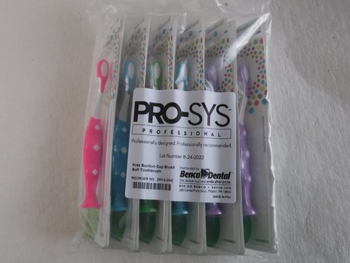 (Lot Of 12) Benco Dental Pro-Sys Prof Kids Suction Soft Toothbrush ...