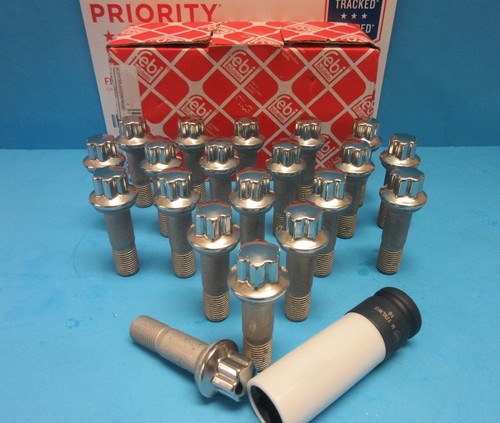 20 Wheel Lug Bolts & Socket MERCEDES-BENZ Replace OEM # 0009905407 ...