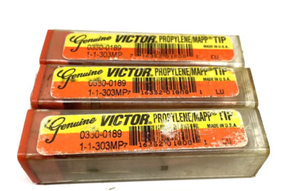 LOT OF 3 OF A VICTOR PROPYLENE MAPP TORCH TIP 1-1-303MP | eBay