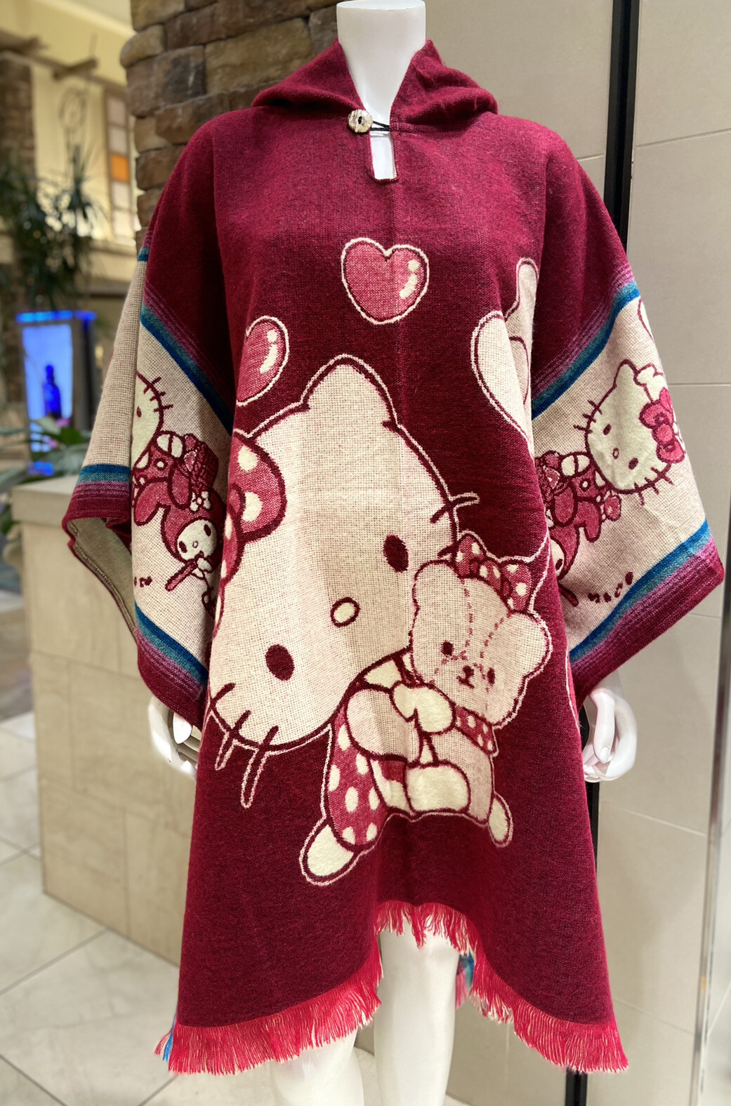 Style Alpaca Cape, Hello Kitty, Handmade By Indigenous Hand, Soft And ...