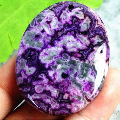 JT10250 48x36x6mm Purple/grey Crazy Lace Agate Oval Pendant Bead | eBay