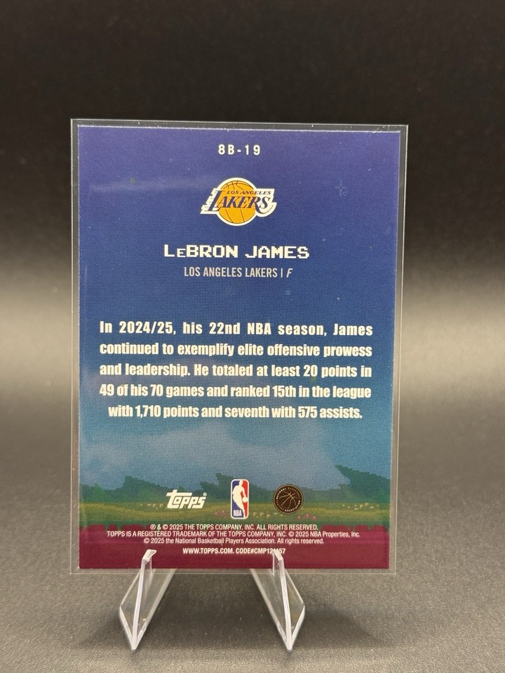 2025-26 Topps - 8-Bit Ballers LeBron James #8B-19 | eBay