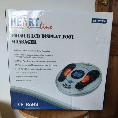 Heart Line Circulation Foot Massager Machine Remote Control. | eBay UK