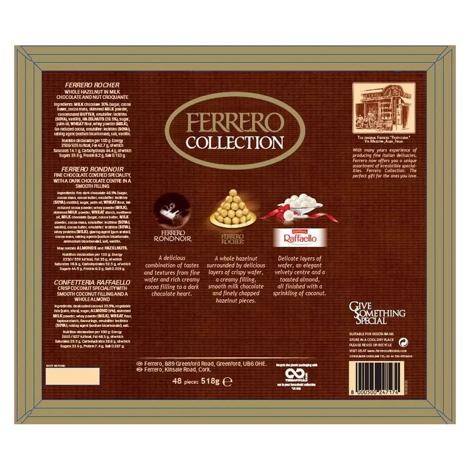 Ferrero Rocher 48 Piece Collection Chocolate Gift Box, 518g | eBay UK