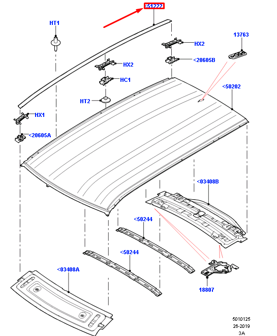 LAND ROVER DISCOVERY SPORT L550 Left Side Roof Strip Trim LR062619 NEW ...
