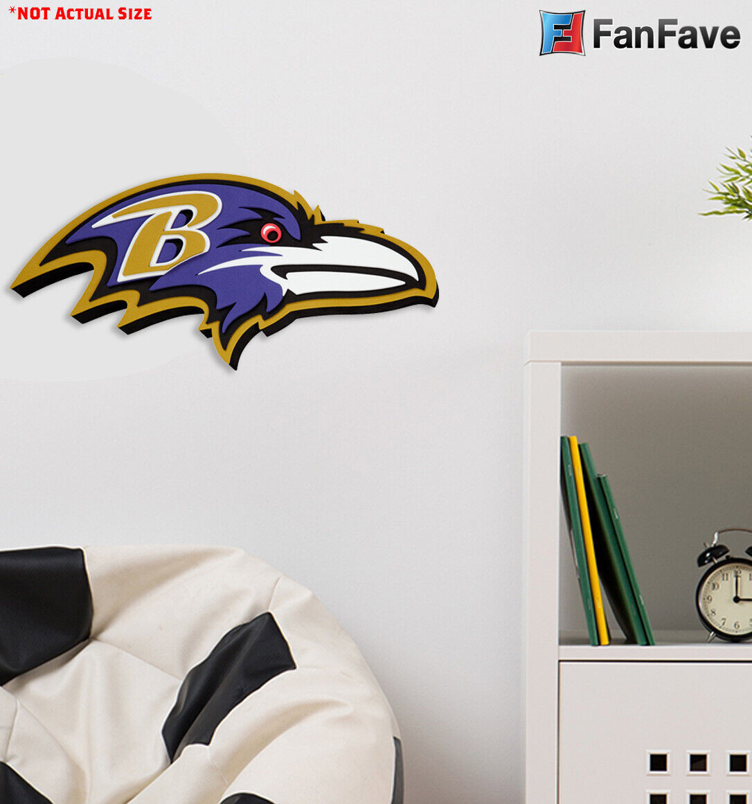 NFL Baltimore Ravens 3D Foam Logo Sign for Wall 847624021239 | eBay