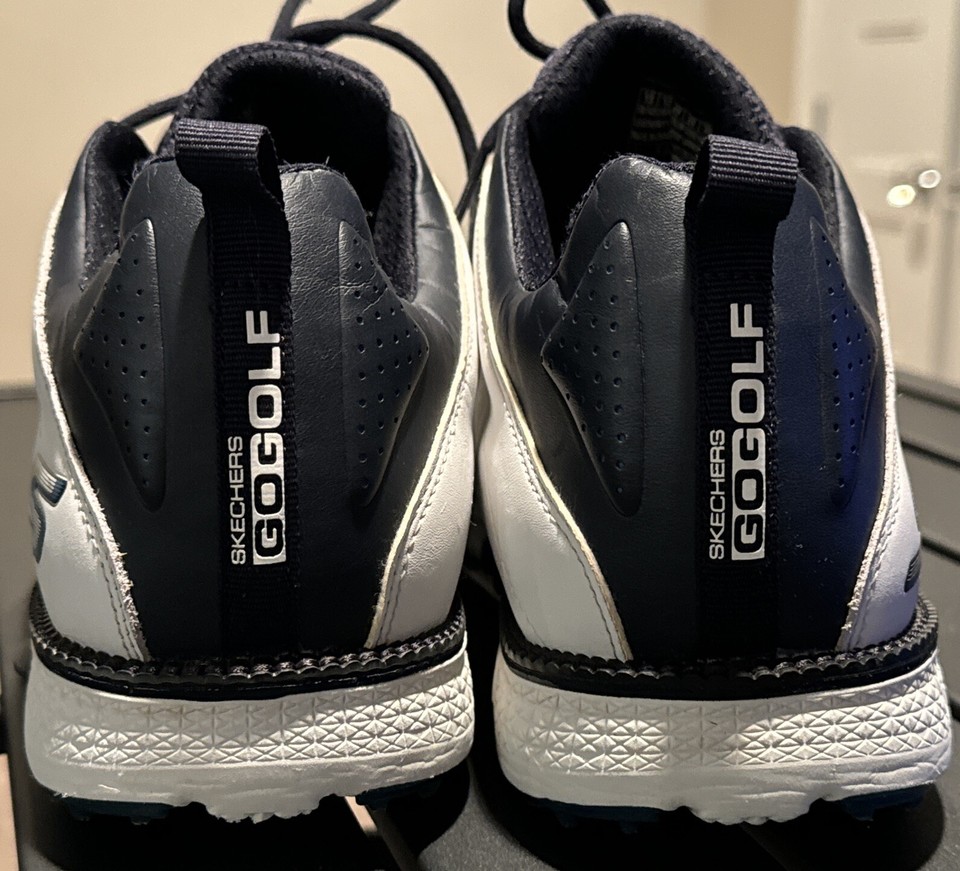 Skechers GOGOLF GO GOLF Shoes Gen 5 Sz 13 White Blue Leather Lace-Up ...