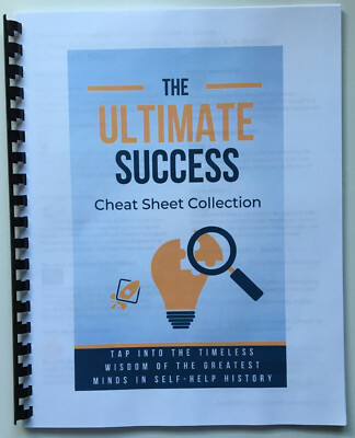 ULTIMATE SUCCESS CHEAT SHEETS - 24 Classic Self Help Book Summaries on ...