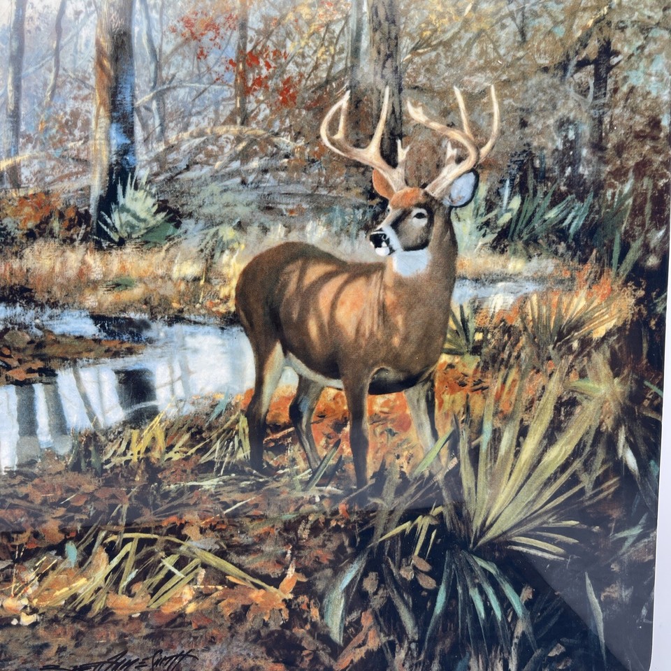 Swamp Buck Brett Smith Plate Collectible Deer Hunting Outdoors Glitter ...