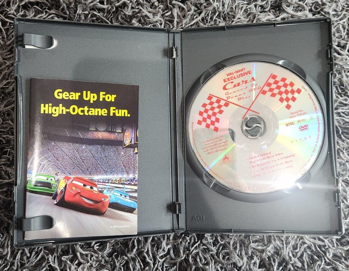 Disney Pixar CARS DVD Wal-Mart Exclusive Geared-Up Bonus DVD Disc ...